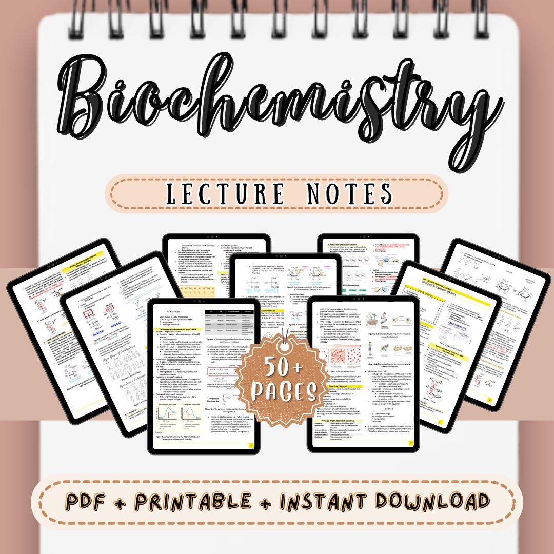 Biochemistry Study Notes: Medical Technology, High-yield Review (PDF ...