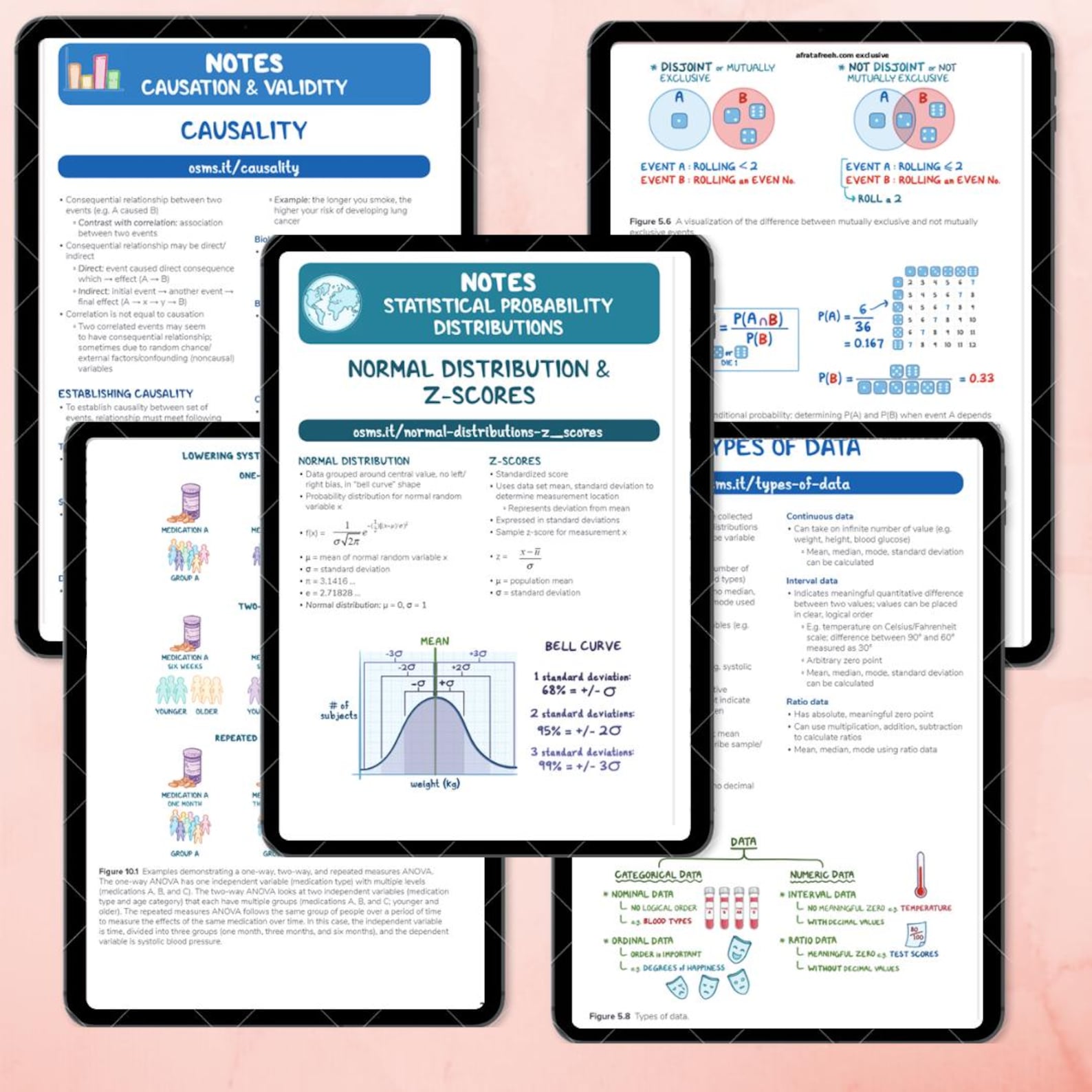 Biostatistics and Epidemiology Digital Nursing Notes Printable Nursing ...
