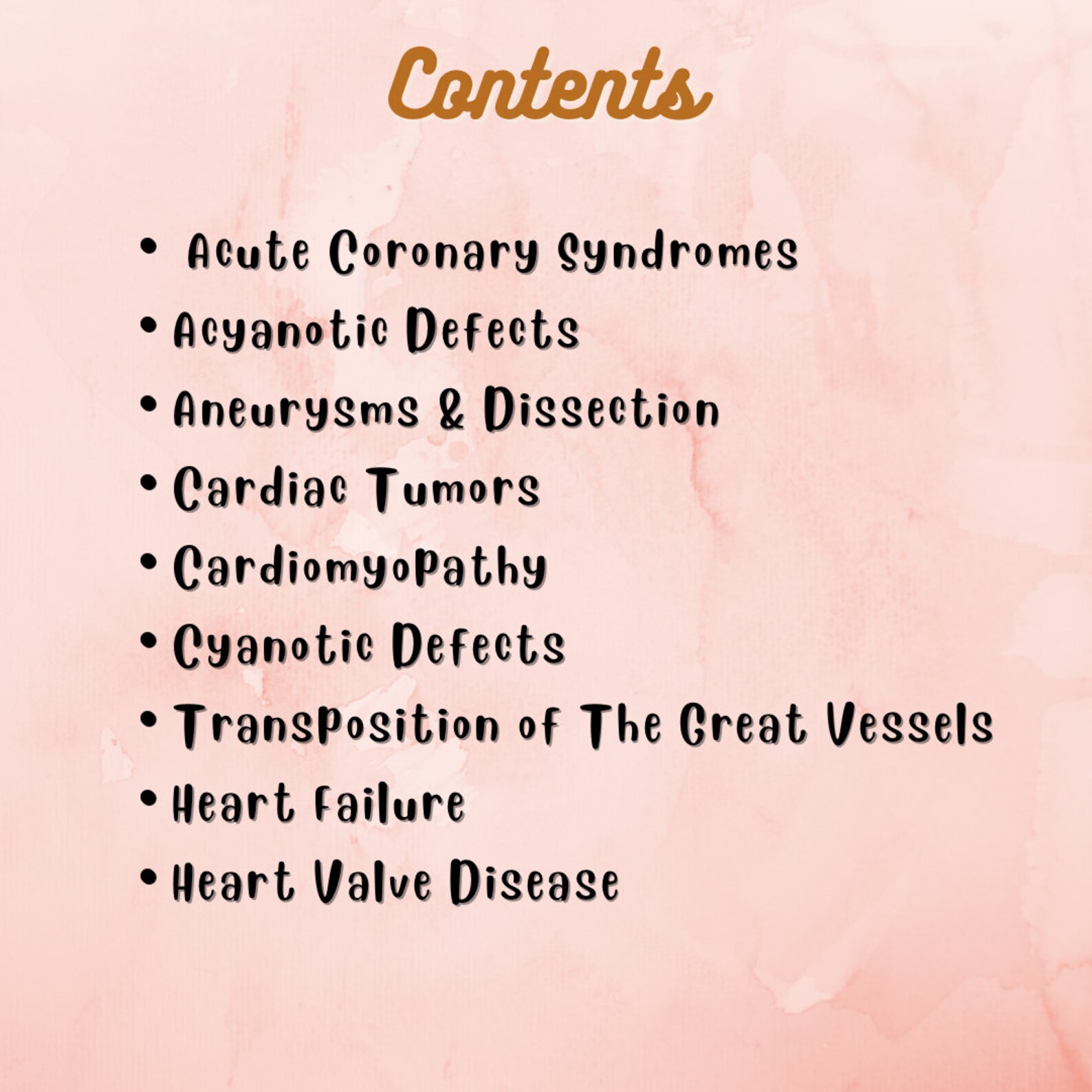 Cardiovascular System High Yield Notes Printable Medical Student Notes ...