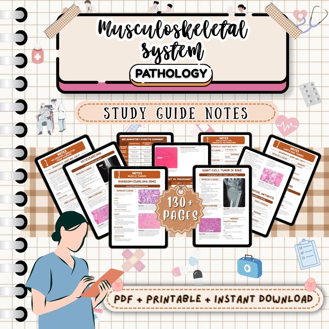 Musculoskeletal System - Pathology | Nursing Study Guide | Nursing ...