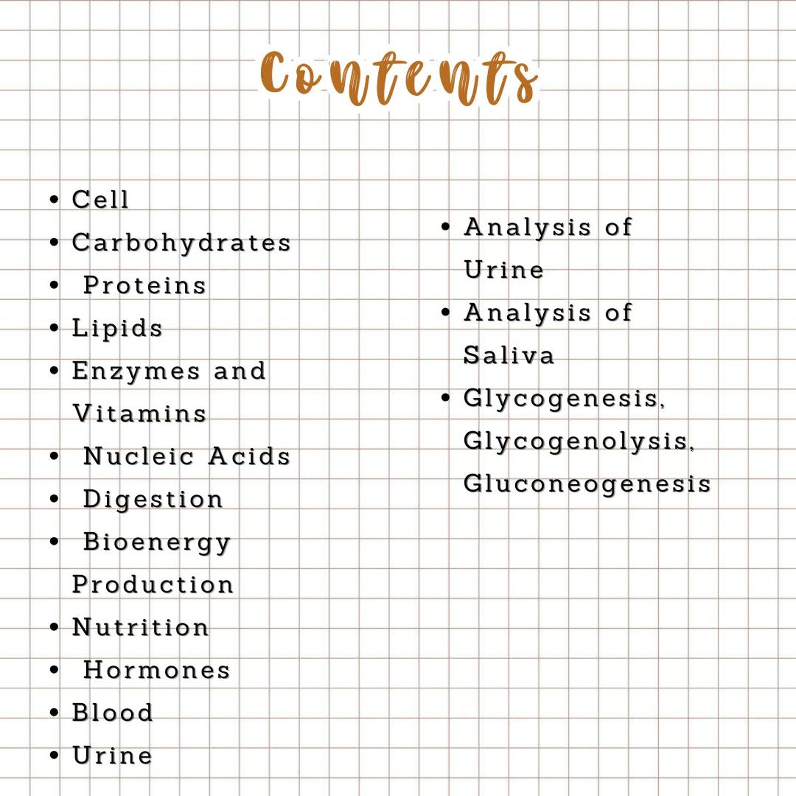 Biochemistry Study Notes: High-yield Medical Lecture Guide (PDF ...