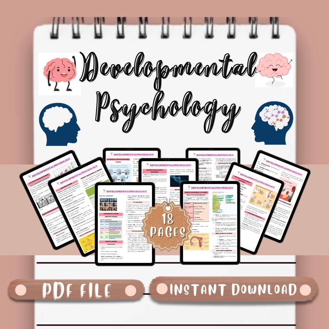 Developmental Psychology Study Guide Notes Digital Nursing Notes ...