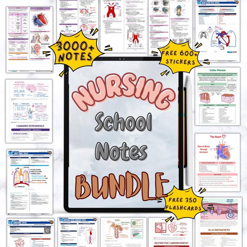 Nursing School Notes - Etsy