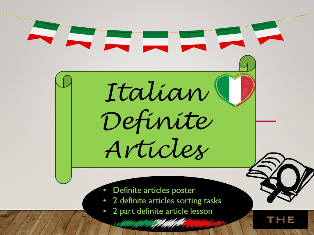 Italian Definite Articles Bundle - Etsy