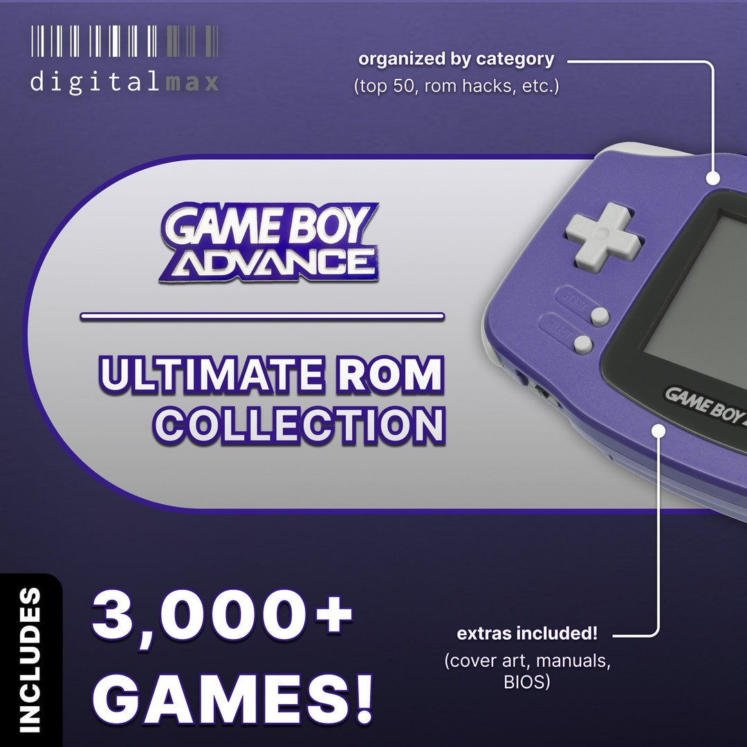 Game Boy Advance GBA Games Ultimate Rom Collection Complete Game ...