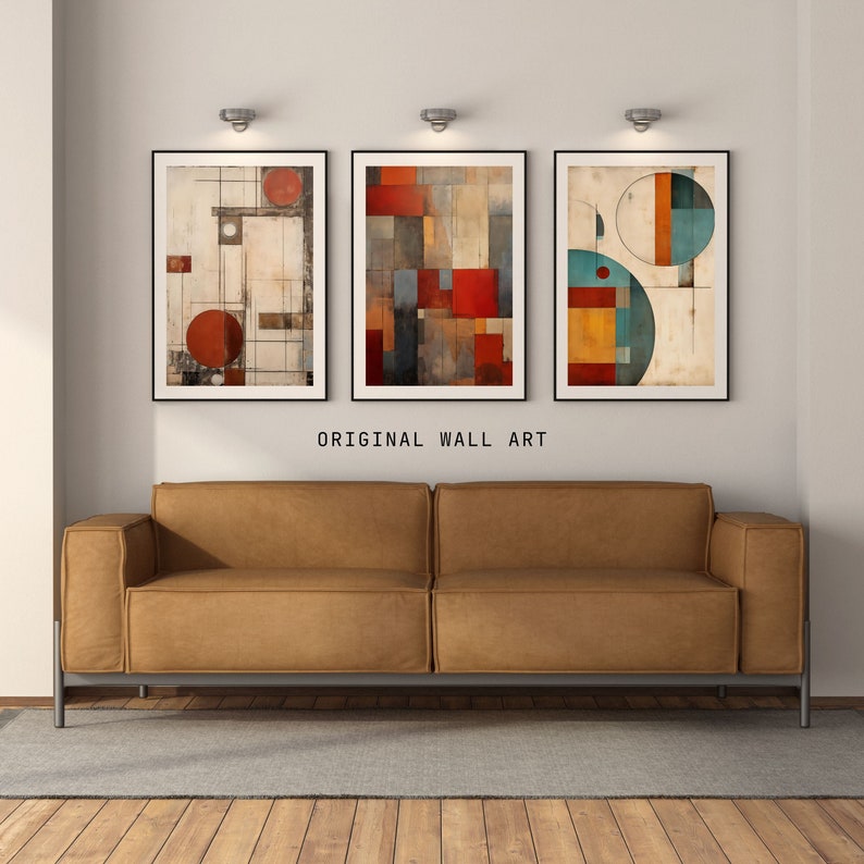 Bauhaus Wall Art, Architectural Drawing, Illustrations Print Set ...