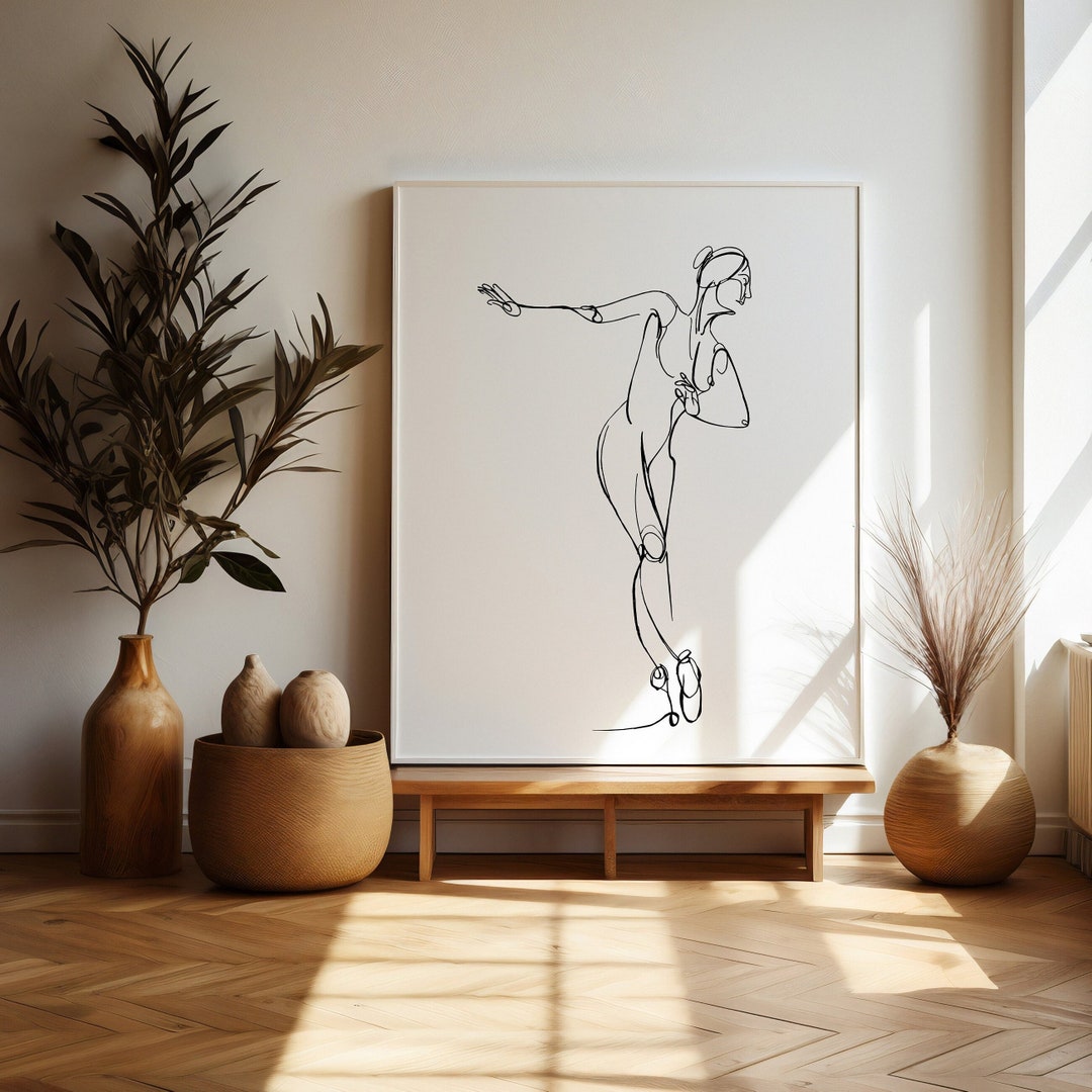 Female One Line Drawing, Hand-drawn Female Line Drawing/female Print ...