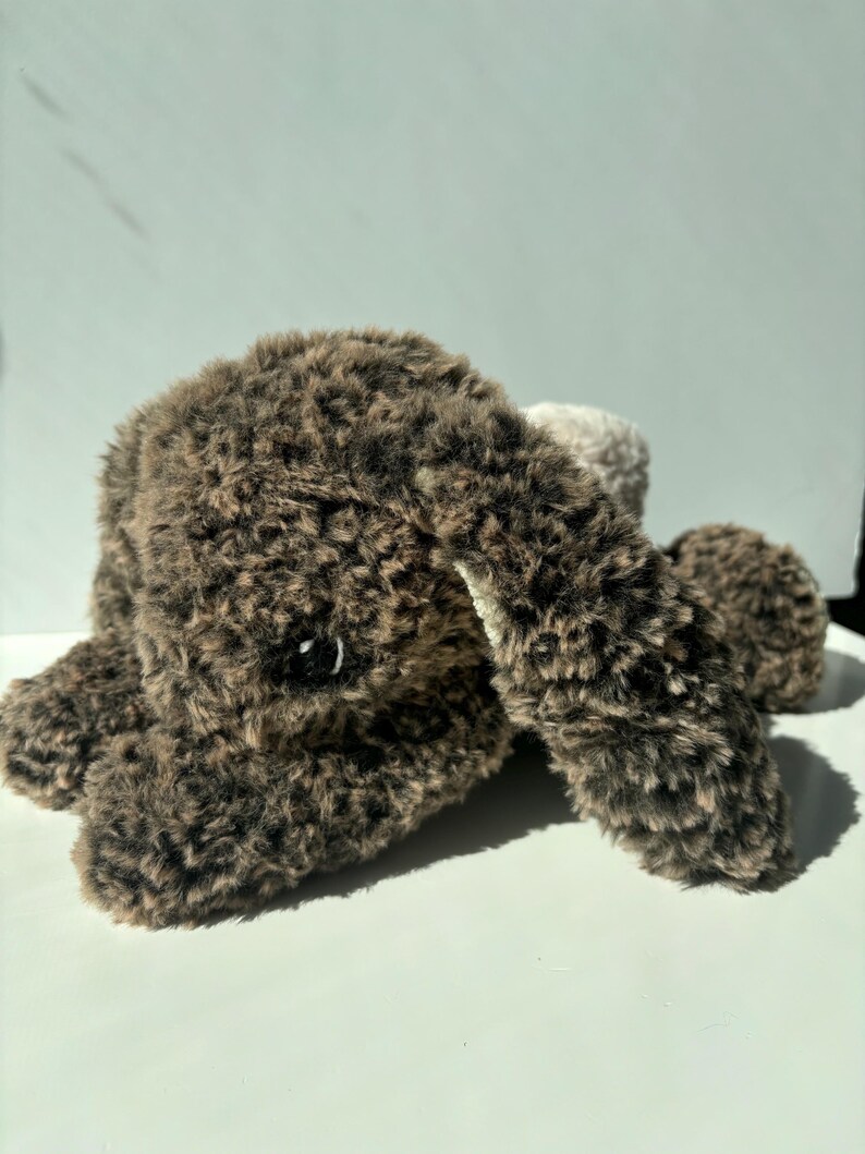 Fluffy and Floppy Bunny, Crochet Rabbit Plushie, Faux Fur Bunny Toy ...