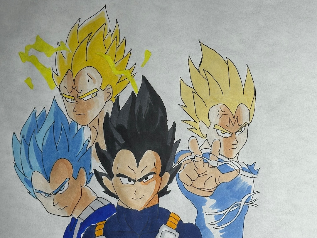 Dragon Ball Z Drawing - Etsy