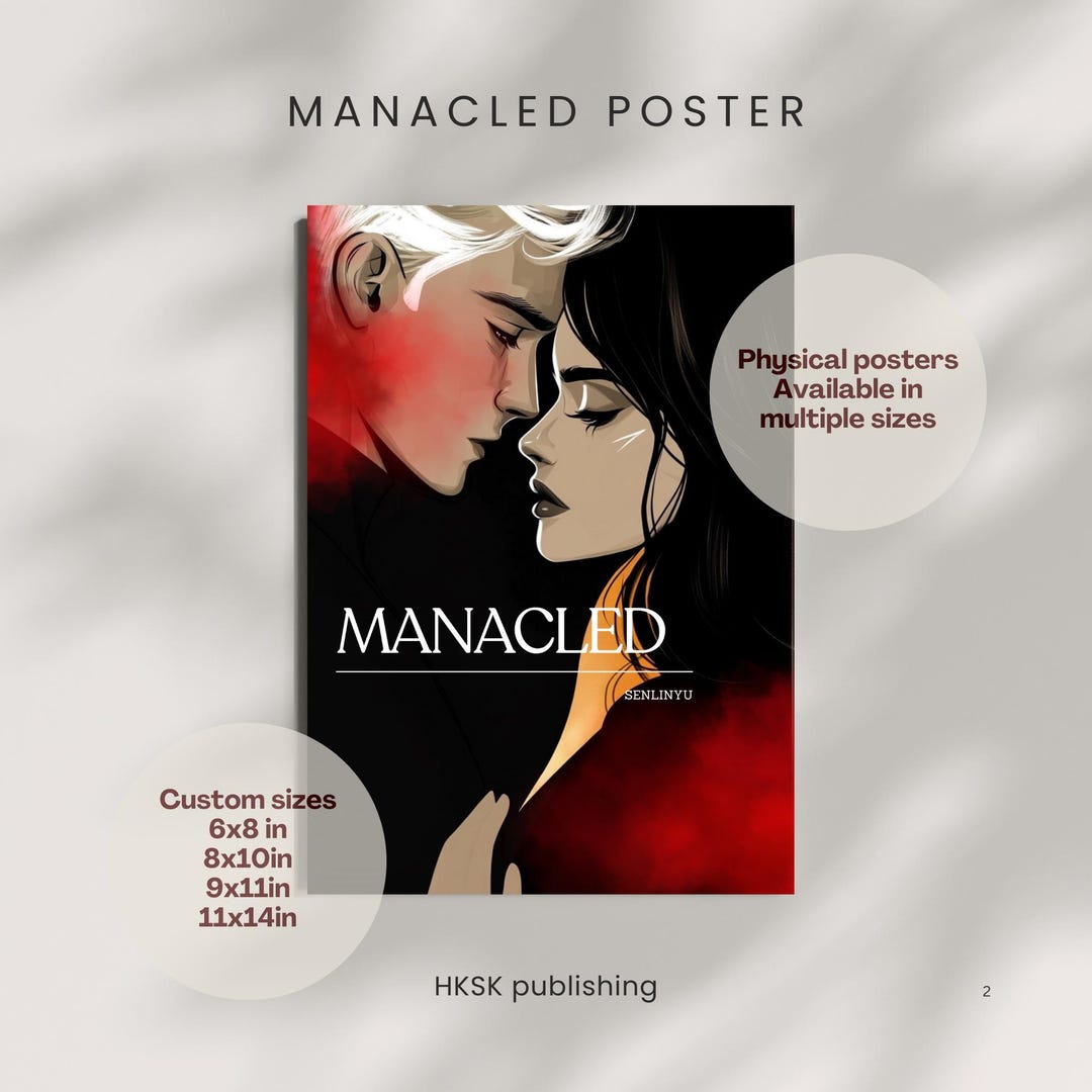 MANACLED Poster, Dramione Inspired Art, Senlinyu Fanfiction Poster ...