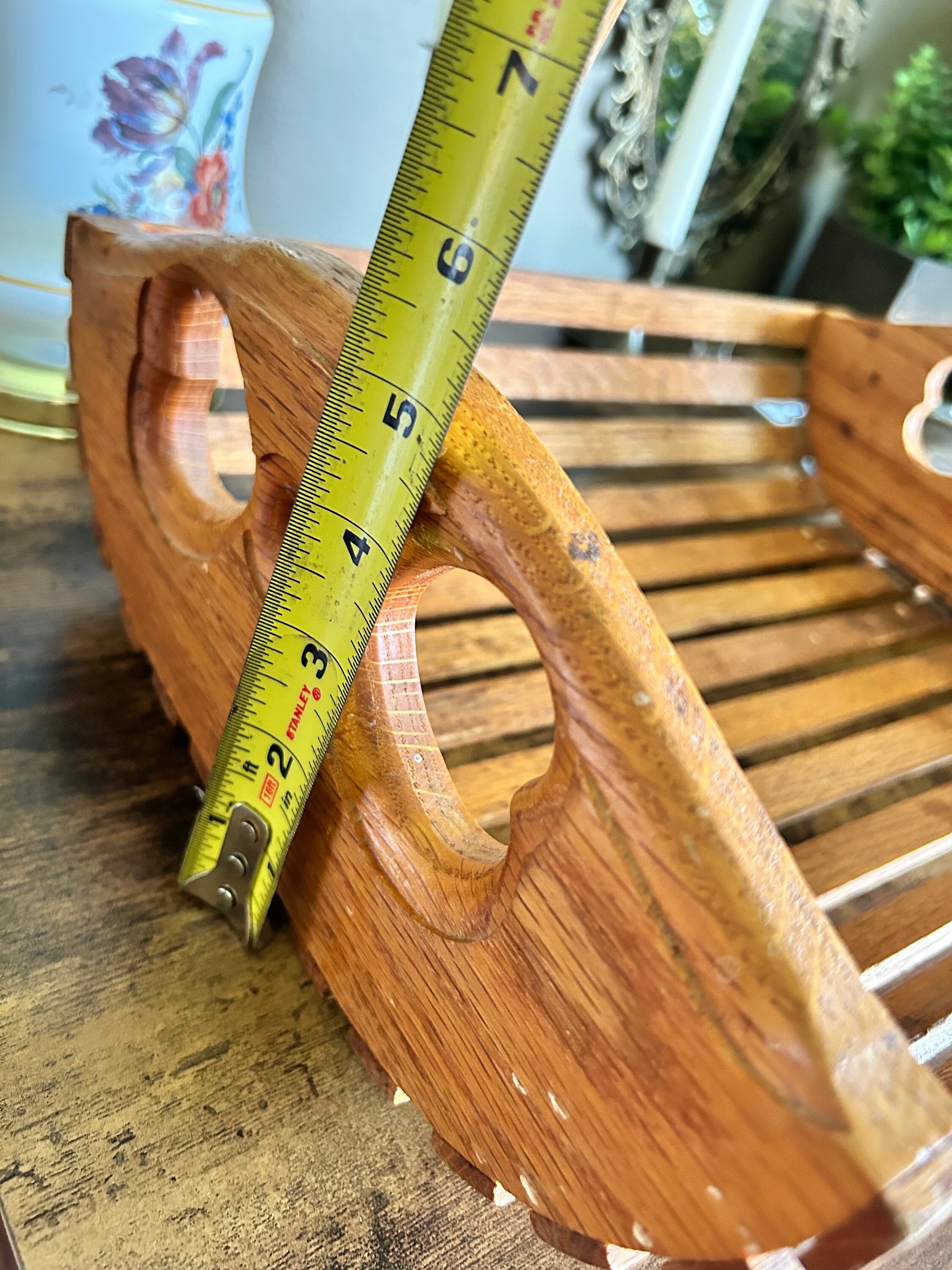 Light Oak Heart Detailed Magazine Rack /basket. Made in Ozark’s, MO ...