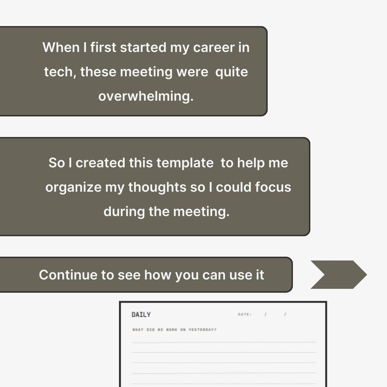 SCRUM Agile Daily Standup Notes Template, Daily Notes Sheets, Thought ...