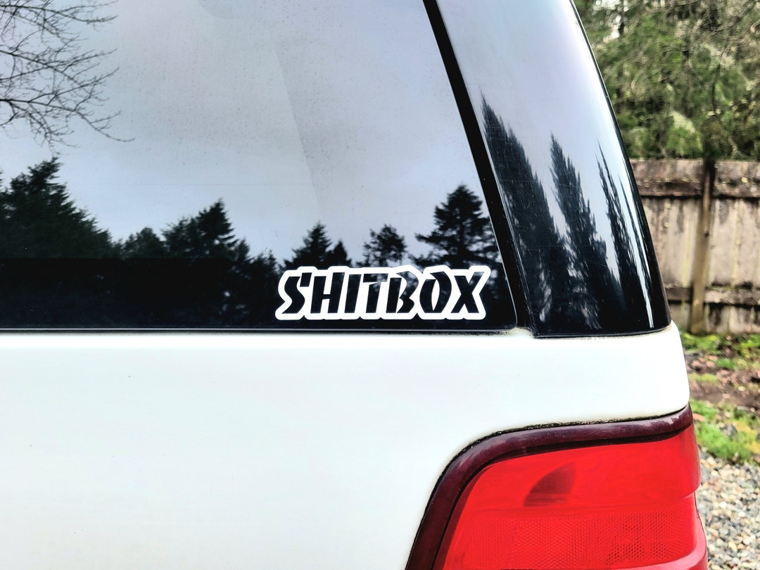 SHITBOX Decal | JDM Stickers for Windows Car Laptop Skateboard | Car ...