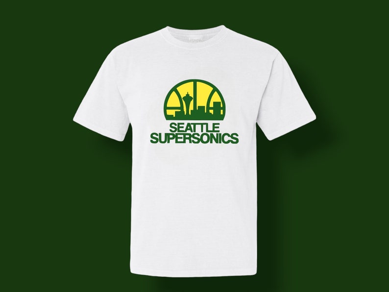 Seattle Supersonics Vintage 90's Logo Basketball T Shirt Sonics NBA ...