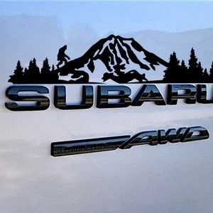 Mt. Rainier & Sasquatch Car Emblem Decal Badge Accessories Decoration ...
