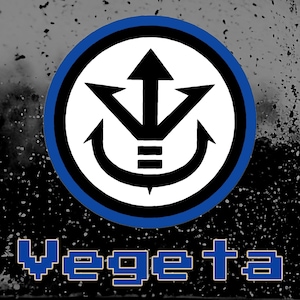 VEGETA Crest Kanji Anime Vinyl Decal | DBZ Dragon Ball Z Dragonball ...