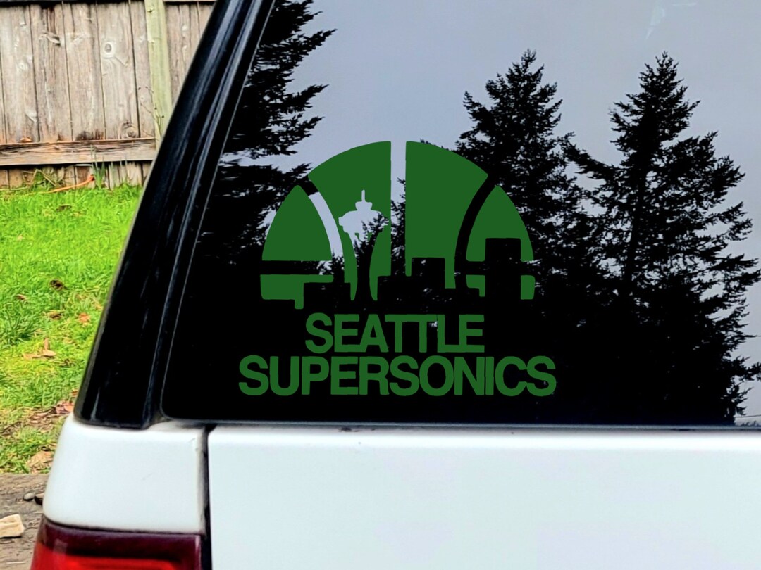 Seattle Supersonics 1993 Vintage Minimalist Logo Decal | PNW Sonics NBA ...