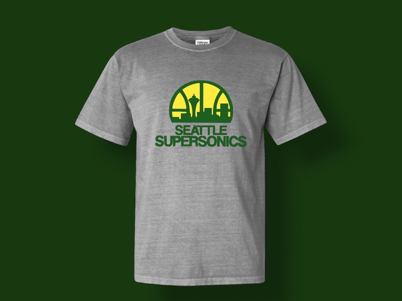 Seattle Supersonics Vintage 90's Logo Basketball T Shirt Sonics NBA ...