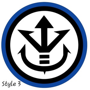 VEGETA Crest Kanji Anime Vinyl Decal | DBZ Dragon Ball Z Dragonball ...