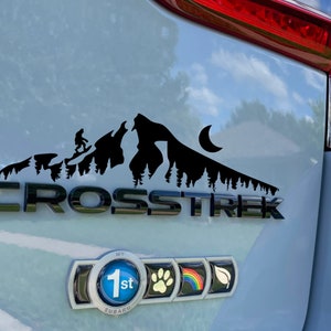 Mt. Hood & Sasquatch Car Emblem Decal Badge Accessories | PNW Bigfoot ...