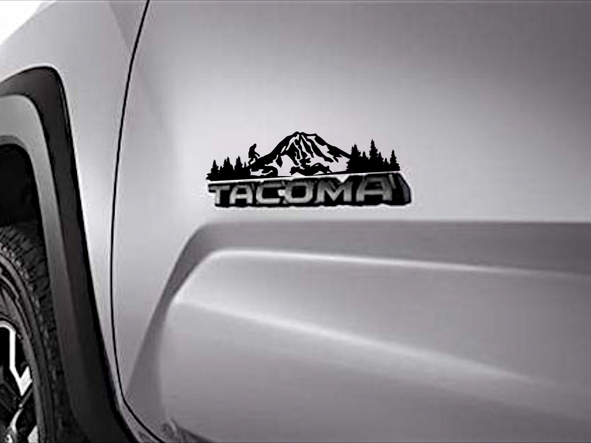 Mt. Rainier & Sasquatch Car Emblem Decal Badge Accessories Decoration ...