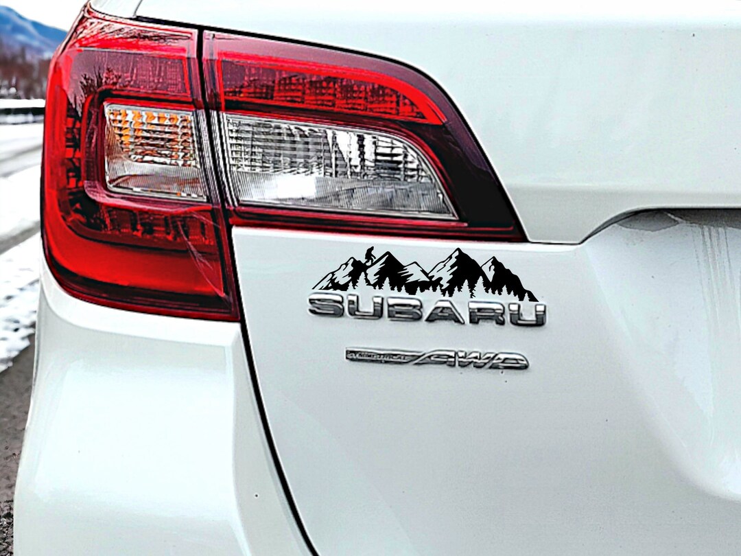 Subaru Emblem Decal & Badge Decoration - Sasquatch Mountain Vinyl ...
