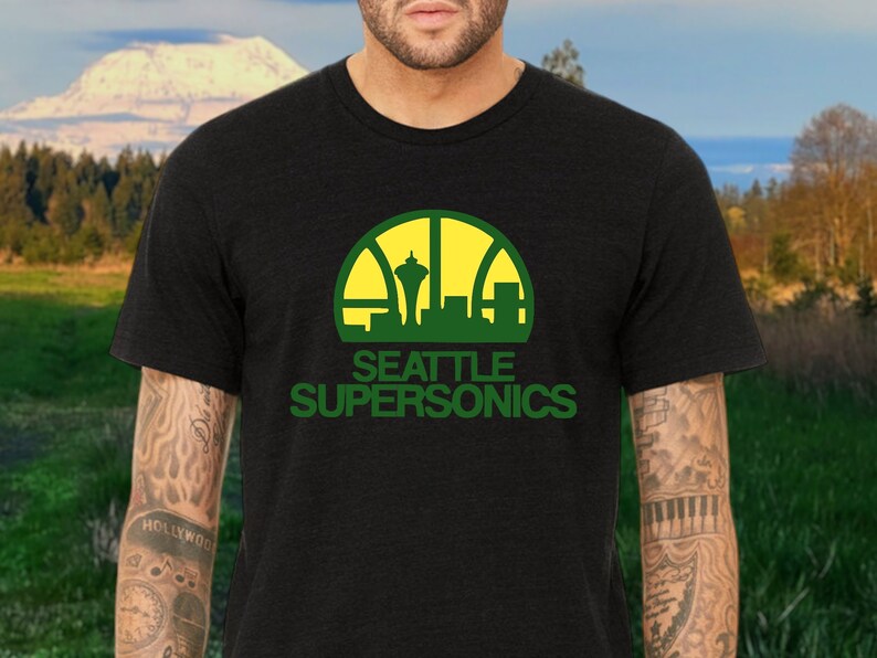 Seattle Supersonics Vintage 90's Logo Basketball T Shirt Sonics NBA ...