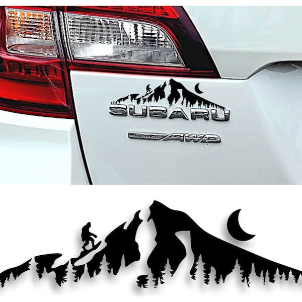 Bigfoot Subaru Crosstrek Decal - Etsy
