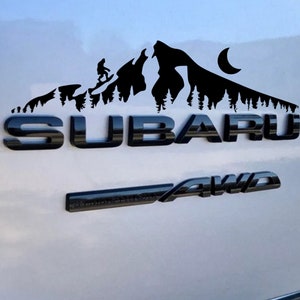 Mt. Hood & Sasquatch Car Emblem Decal Badge Accessories | PNW Bigfoot ...