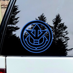 VEGETA Crest Kanji Anime Vinyl Decal | DBZ Dragon Ball Z Dragonball ...