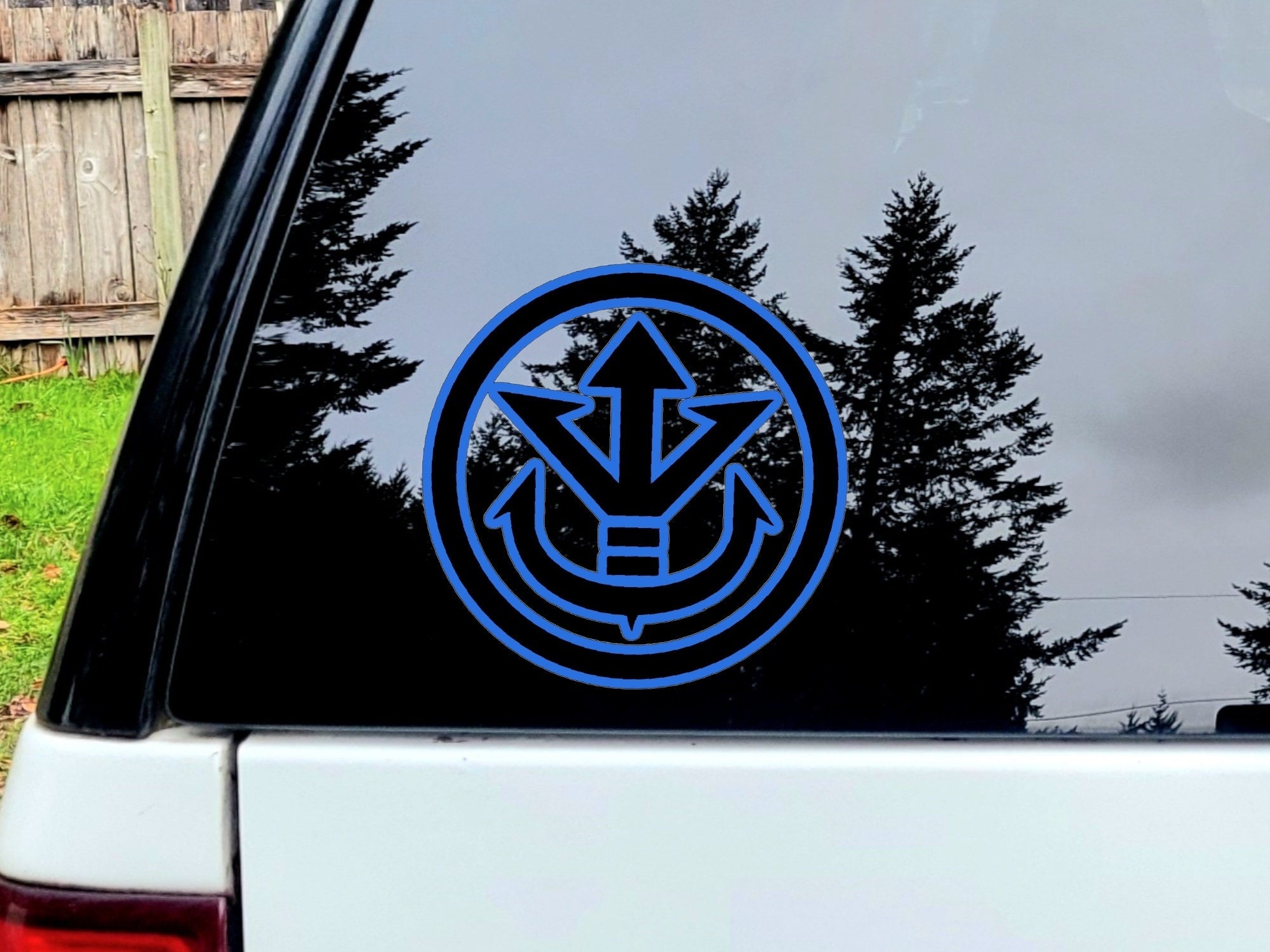 VEGETA Crest Kanji Anime Vinyl Decal DBZ Dragon Ball Z Dragonball Goku ...