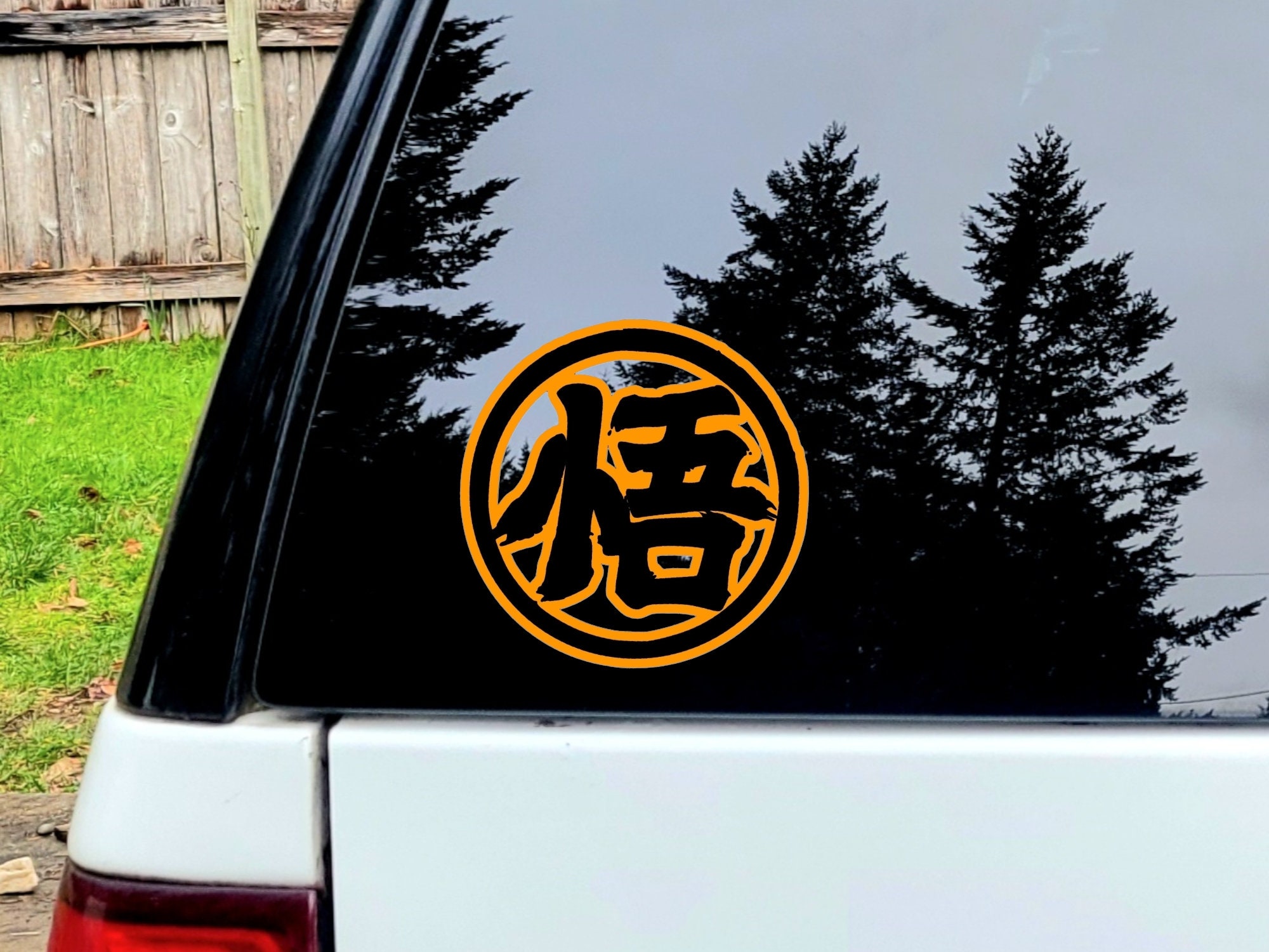 DRAGON BALL Z Kanji Vinyl Decal Pack Goku Vegeta Master Roshi Gohan Dbz ...