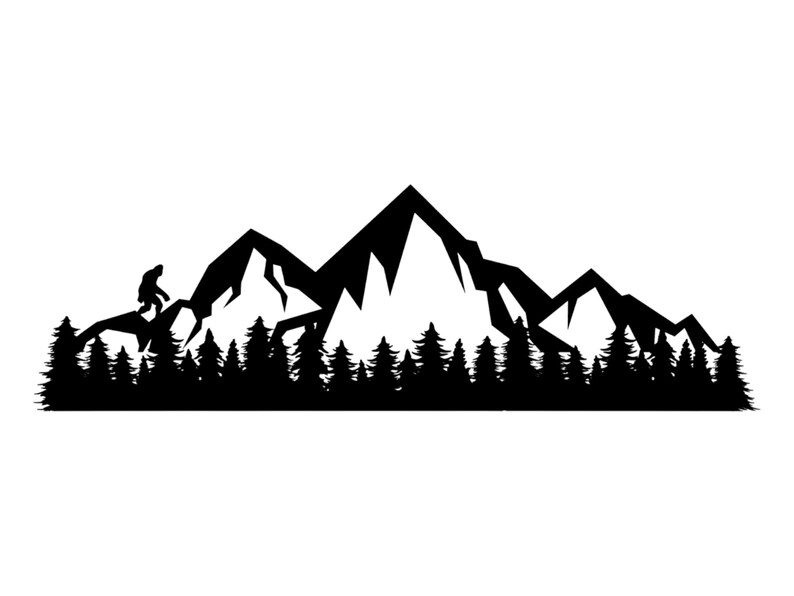 Mountain & Sasquatch Subaru Emblem Decal Badge Decoration Vinyl Sticker ...
