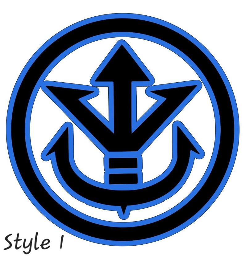 VEGETA Crest Kanji Anime Vinyl Decal | DBZ Dragon Ball Z Dragonball ...