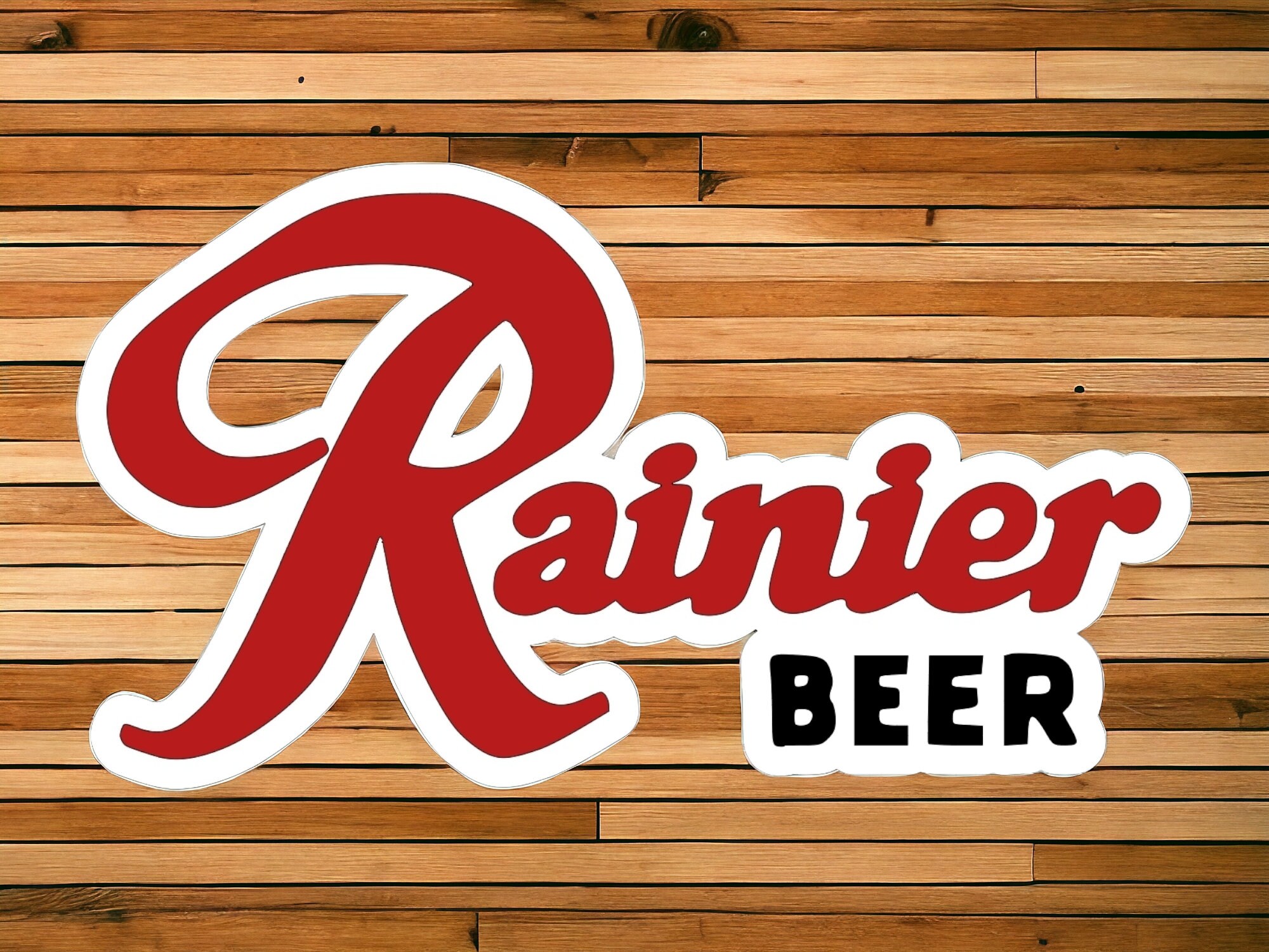 RAINIER BEER Vinyl Decal - Rainier Sticker for Car Truck Laptop Stanley ...