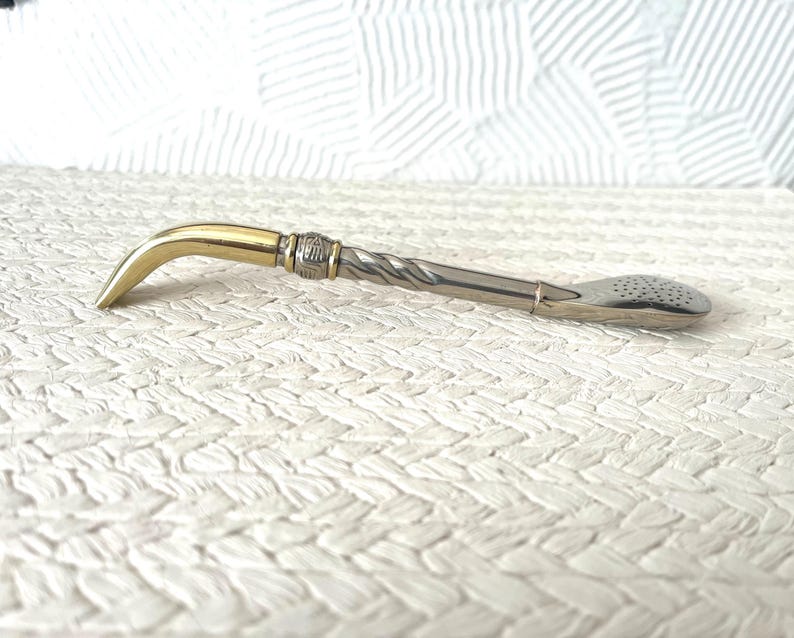 Handmade Alpaca Yerba Mate Straw: Parrot Beak Bombilla Thick - Etsy