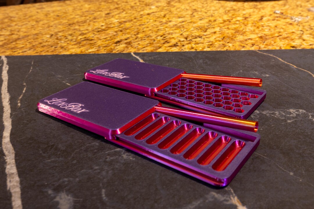 Snuff Box Purple Elegant, Sleek and Discreet - Etsy