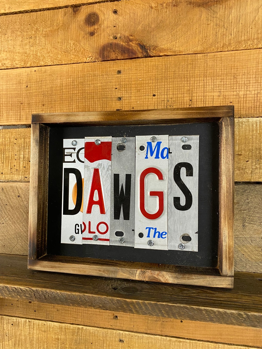 Georgia Bulldogs Custom License Plate Sign - Etsy