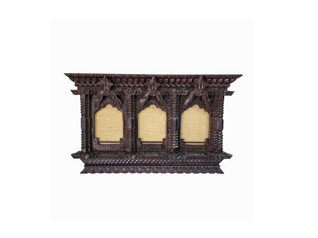 10-inch Traditional Newari Wooden Hand Carved Windows Design Photo ...