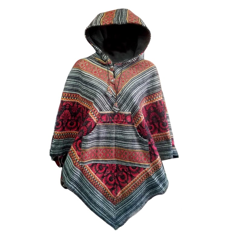 Poncho With Hood - Etsy