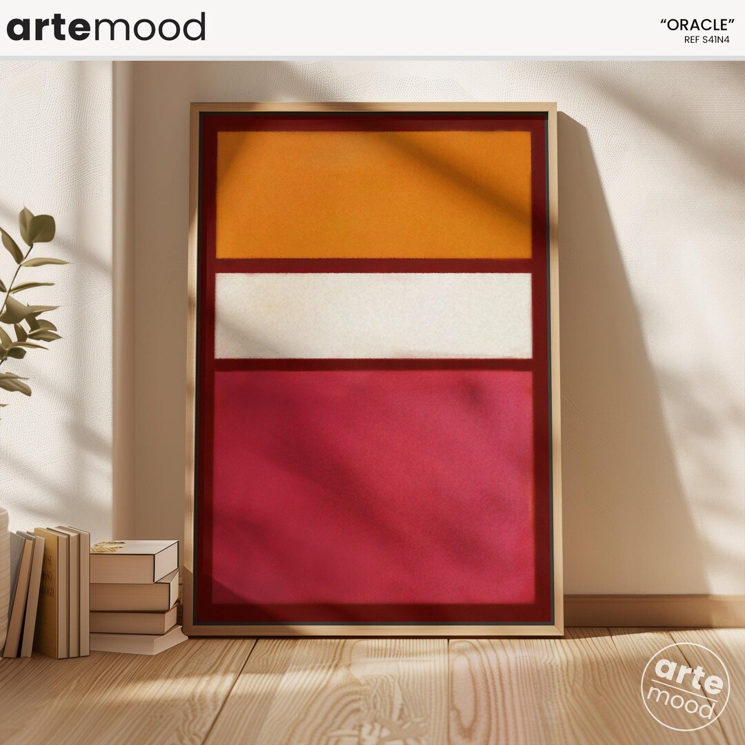 Rothko Style Color Field Art: Modern Framed Canvas Print S41N4 - Etsy