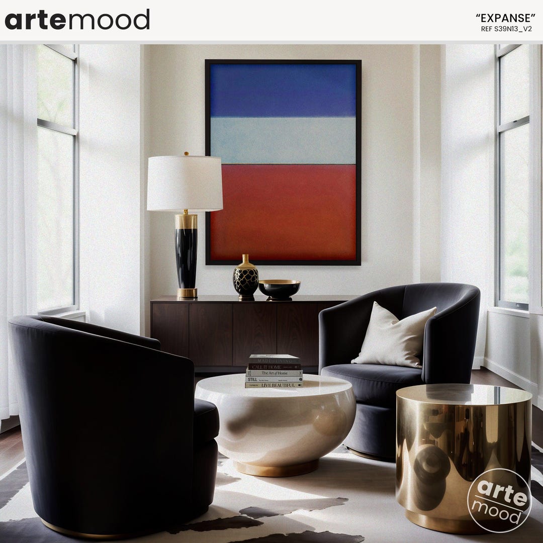 Rothko Style Color Field Art Print: Modern Zen Canvas S39N13_V2 - Etsy