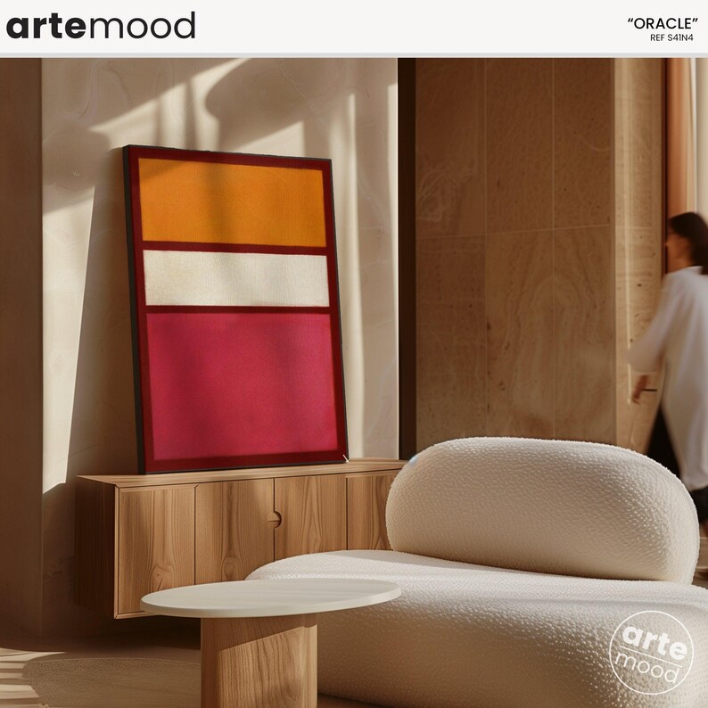 Rothko Style Color Field Art: Modern Framed Canvas Print S41N4 - Etsy