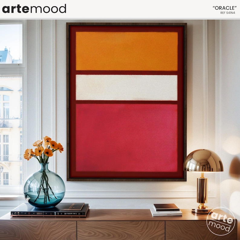 Rothko Style Color Field Art: Modern Framed Canvas Print S41N4 - Etsy