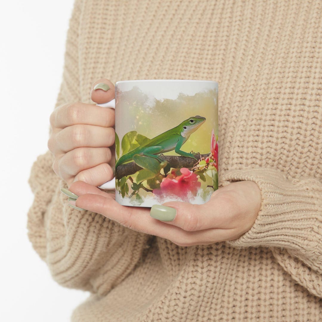 Common Green Anole Lizards in Florida, Reptile Lover Gift, Animal ...