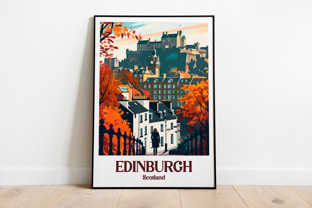 Edinburgh Wall Art, Scotland Watercolor, Digital Prints Posters ...