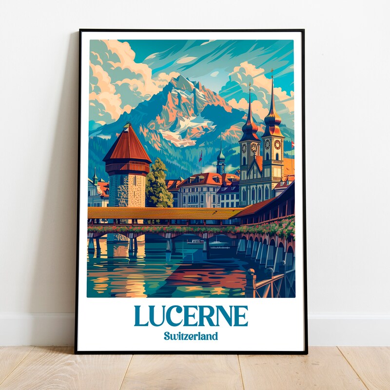 Lucerne Vintage Poster - Etsy UK