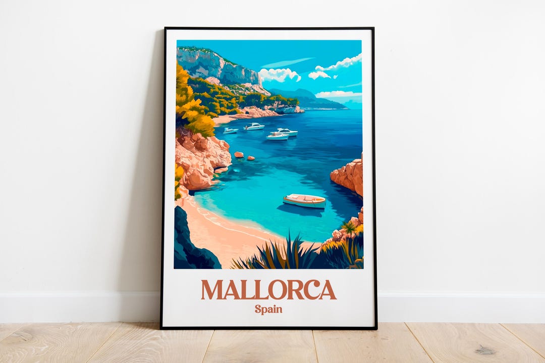 Mallorca Travel Print Wall Art Mallorca Wall Hanging Home Decor ...