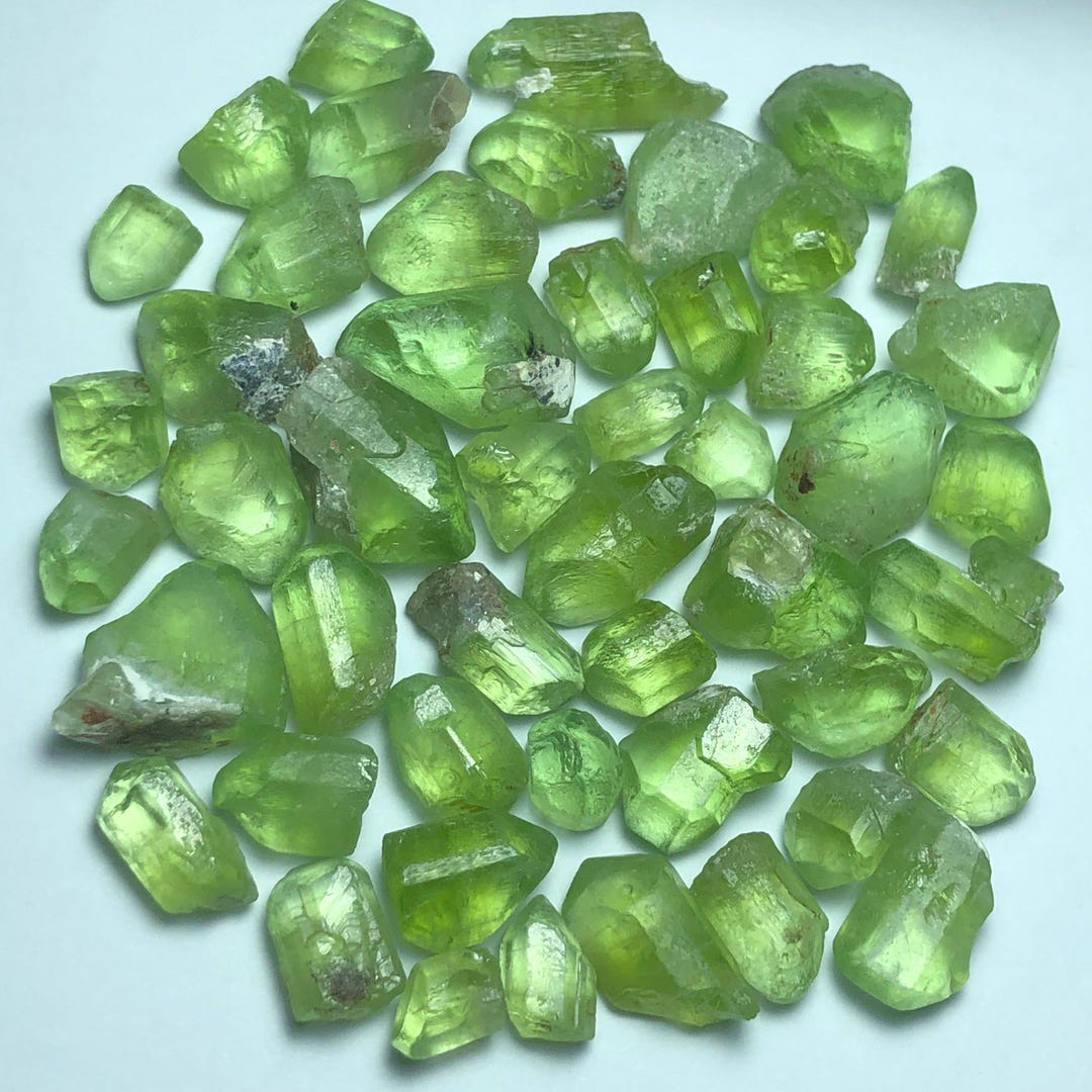 270 Carat Natural Facet Grade Peridot Crystals Lot From Supat Mine ...
