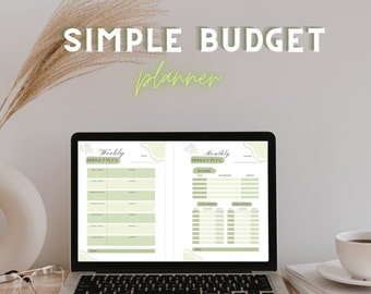 Simple Budget Planner | Canva Template | Editable Template | Personal ...
